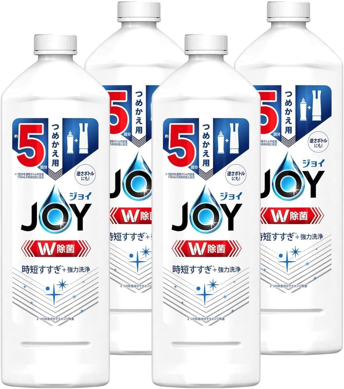 Amazon.co.jp: P&G ジョイ W除菌 食器用洗剤 さわやか微香 詰め替え 670mL 詰替セット YOLOGYA (4個セット) : ドラッグストア