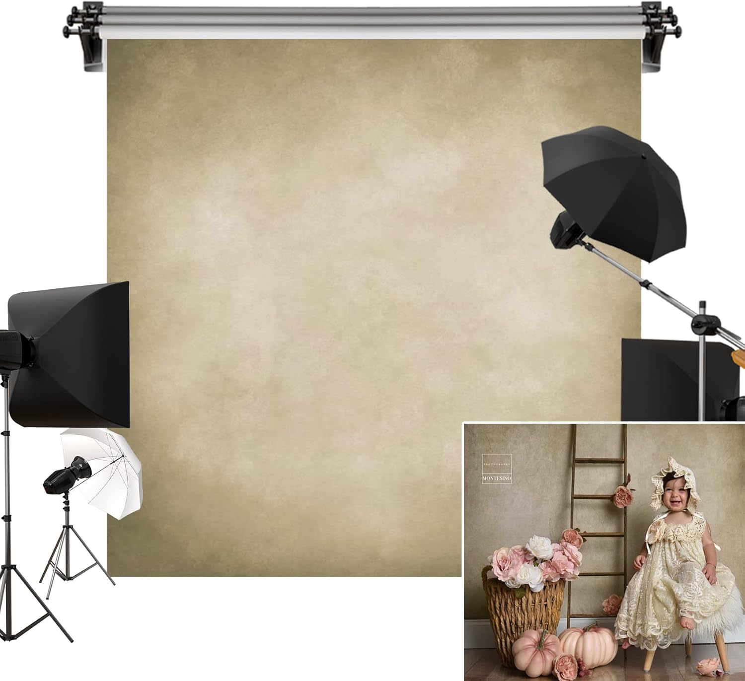 Kate 10x10ft/3x3m Tan Backdrop Light Yellow Background Khaki Fawn ...