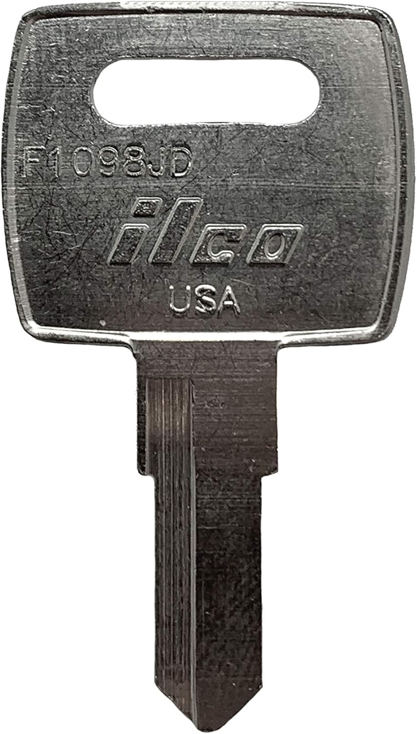 Amazon.com: Key blank, Ilco F1098JD Tractor Key, Nickel Plated Brass ...