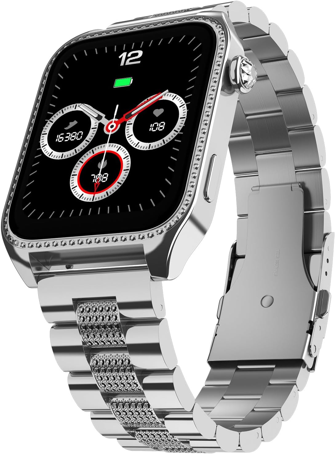 Amazon.in: Buy Fire-Boltt Xelor Luxury Stainless Steel Smart Watch. 1. ...