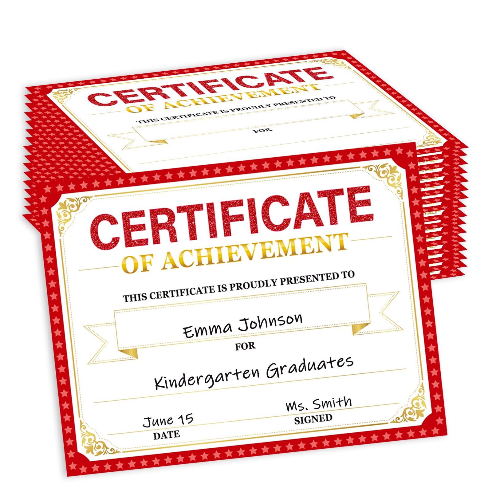 Snapklik.com : 30 Pieces Certificate Of Achievement Student Awards ...