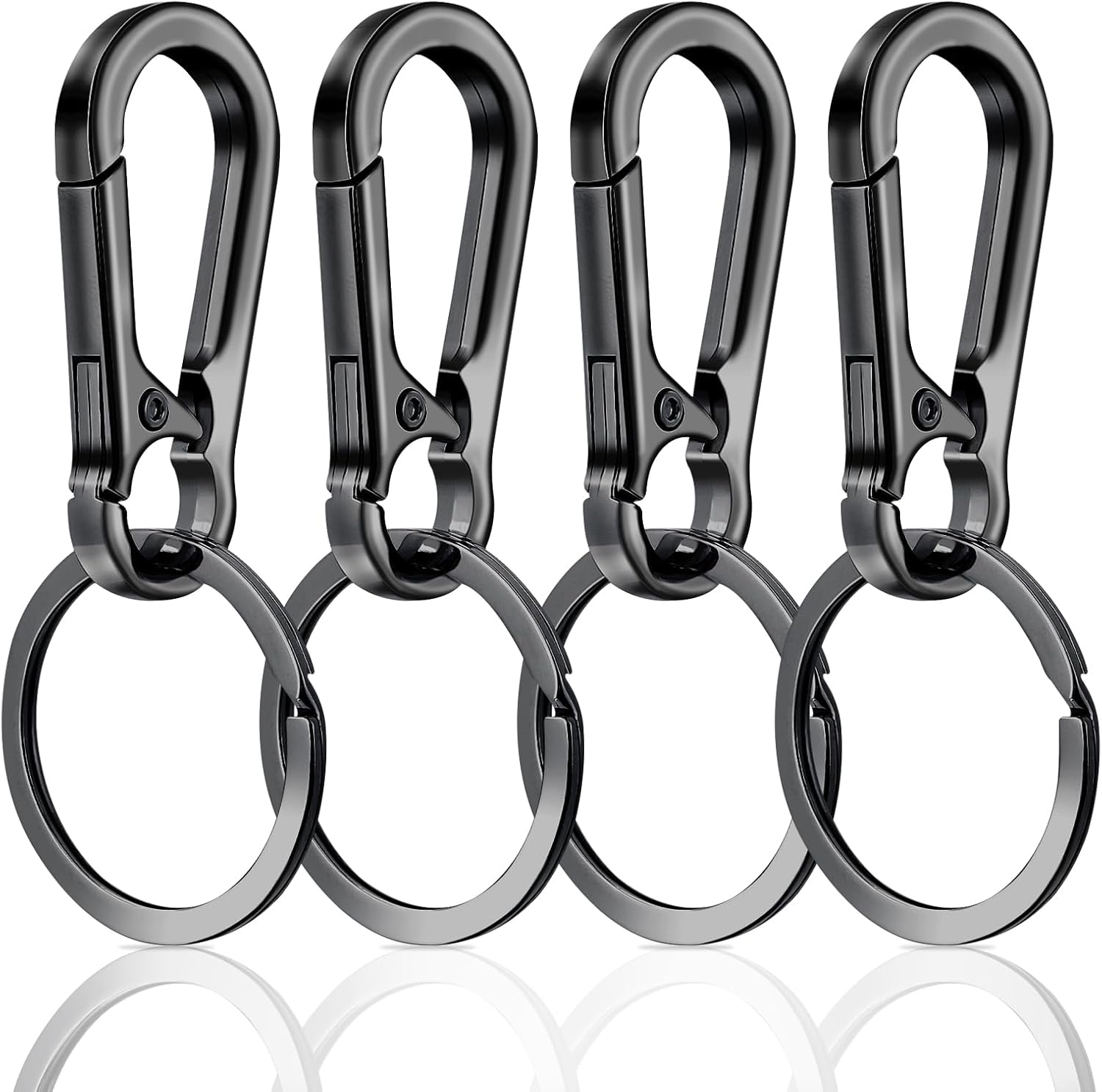 Ymapinc Key Ring Chain Holder for Purse, 4pcs Metal Key Fob, Key ...