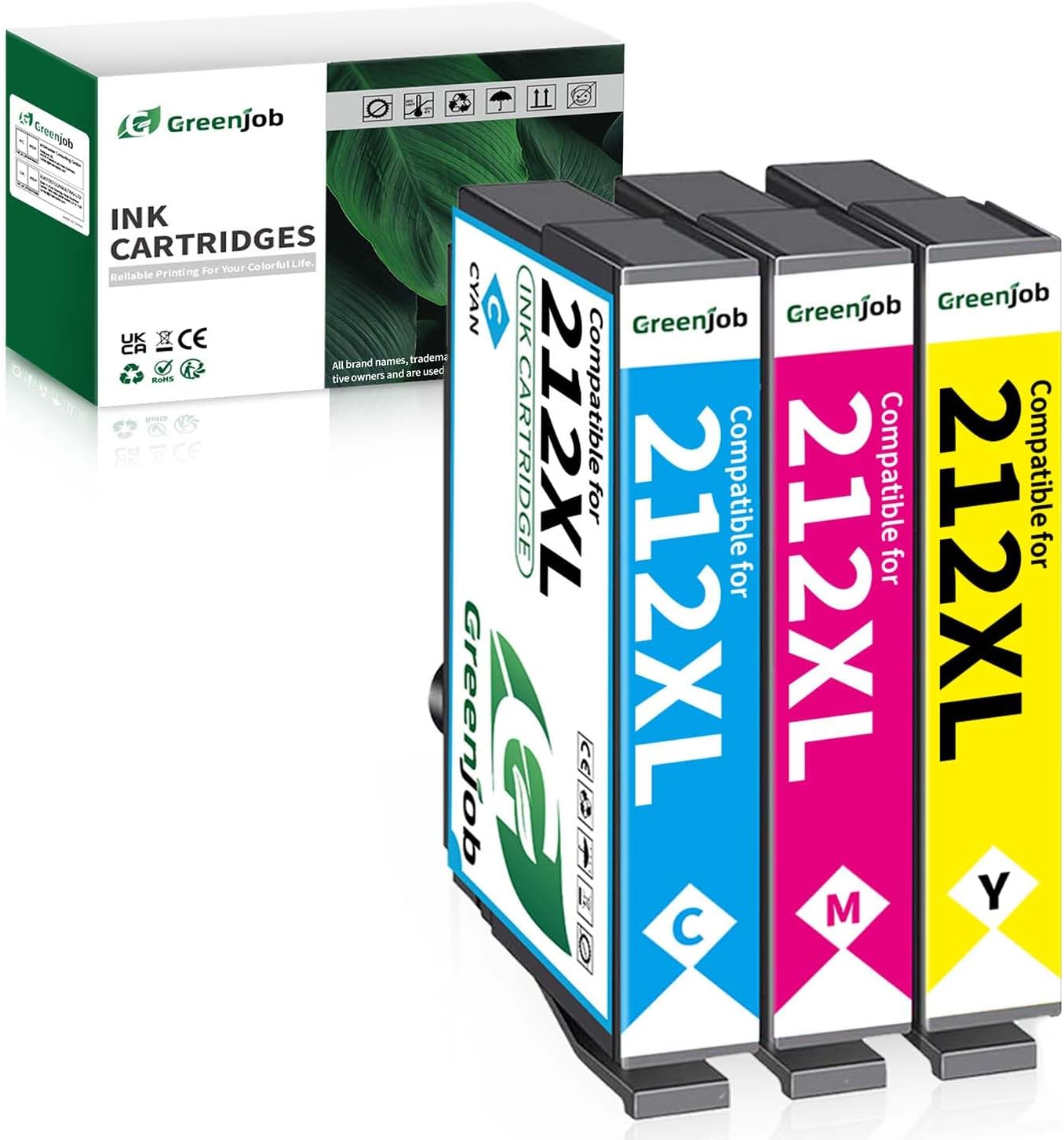 Amazon.com: Greenjob Remanufactured Ink Cartridges Replacement for ...