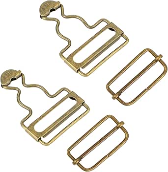 Amazon.com: 2 Pairs Overall Buckles Metal Bronze Adjustable Overall ...