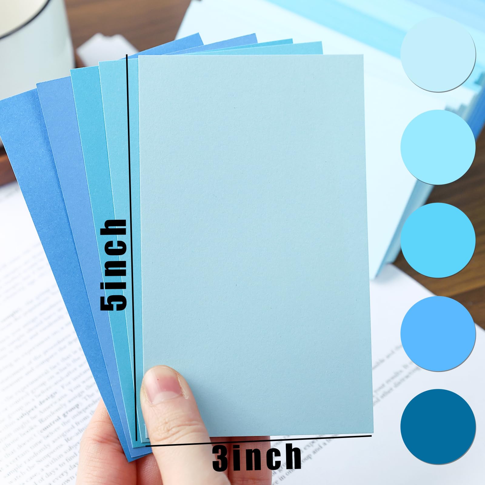 Snapklik.com : 300PCS Index Cards, 3x5 Inch Colored Index Cards Blank ...