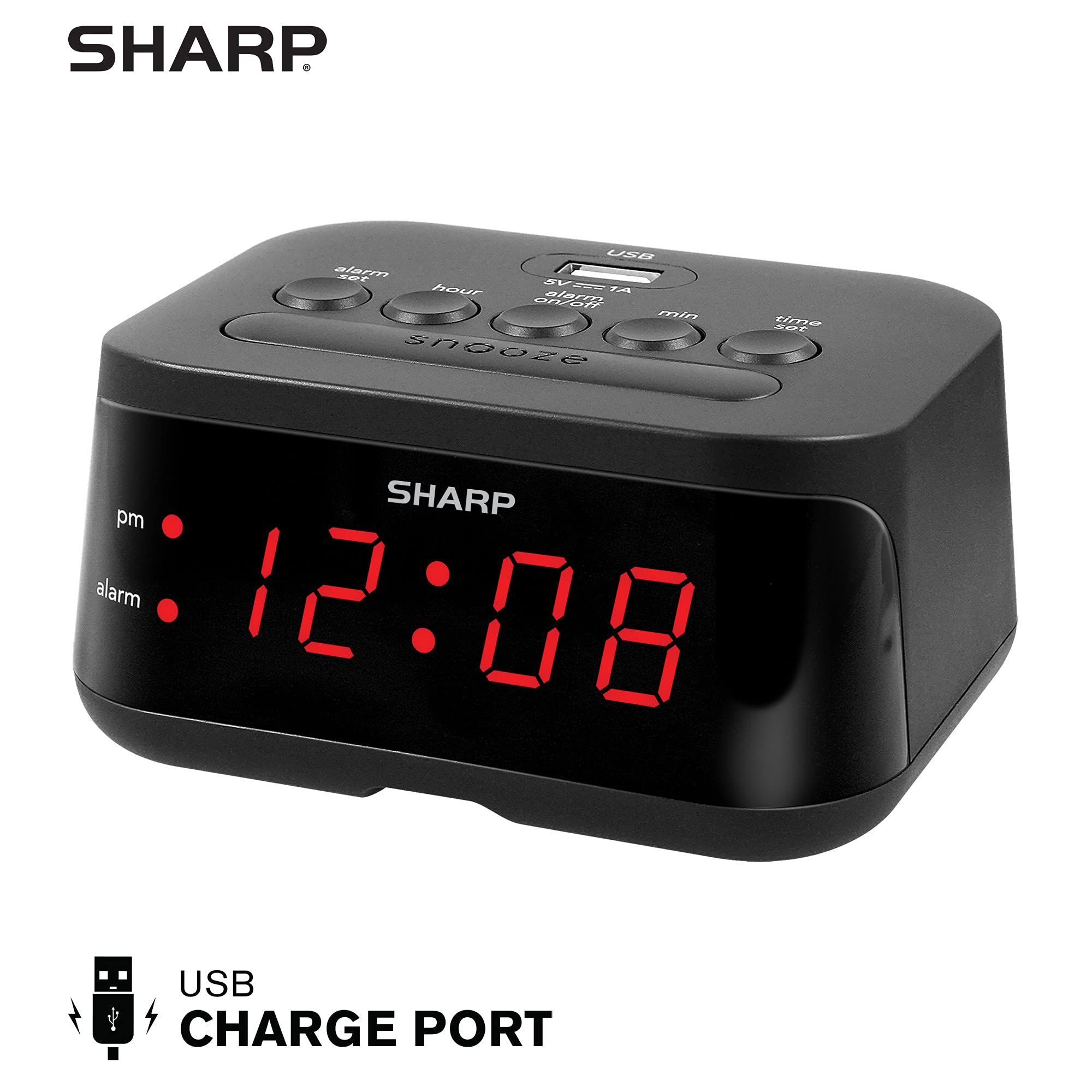 Snapklik.com : Sharp Digital Alarm Clock