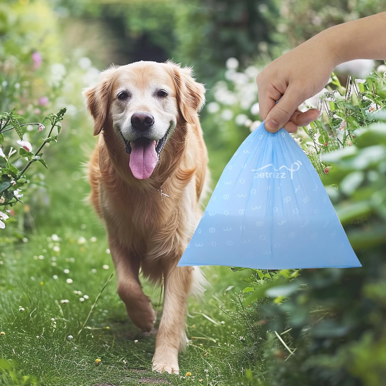 Petrizz Bolsas de excremento de perro 100% biodegradables, bolsas ...