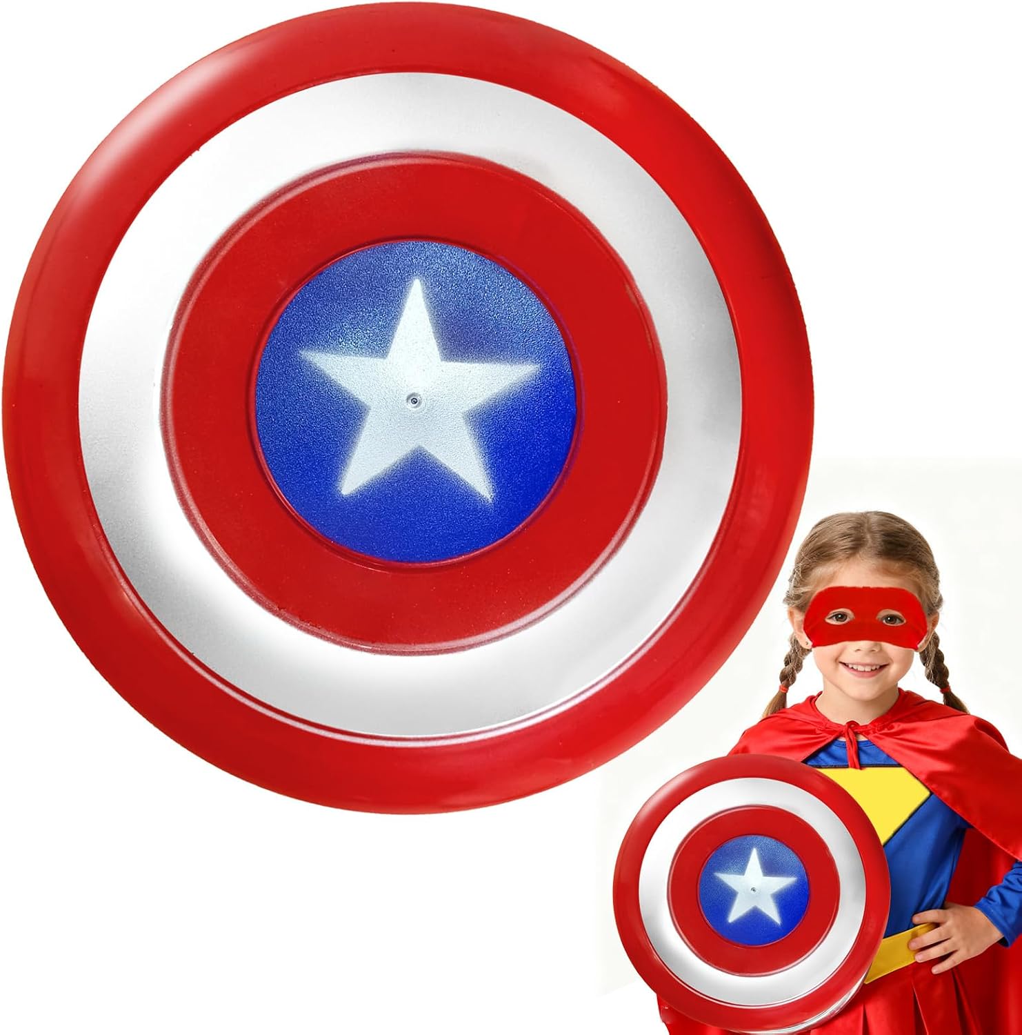 11.8 inch Captain Shield Costume,Hero Prop Cosplay Shields Toy for ...