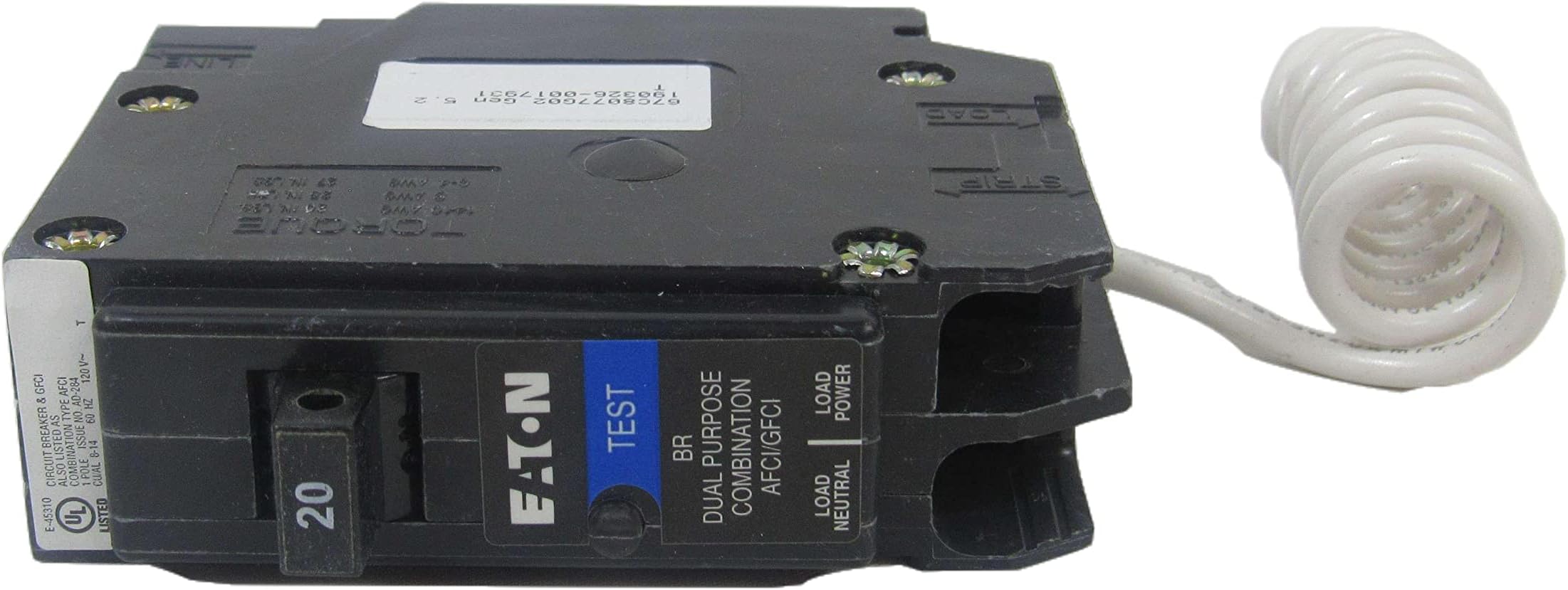 Eaton Dual Purpose Combination Type Afci/gfci 20 Amp Breaker Eaton BR ...