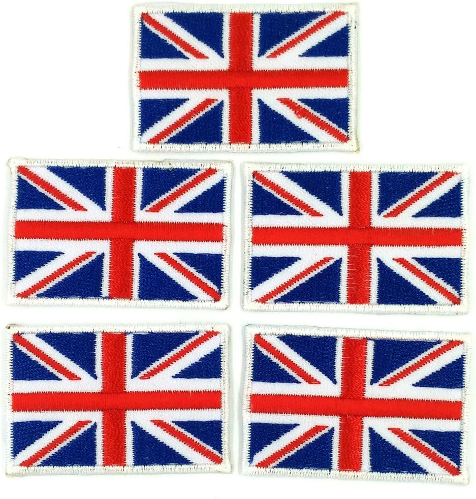 Amazon.com: FLAG010X5 - UK Flag Patch, United Kingdom Flag Patch ...