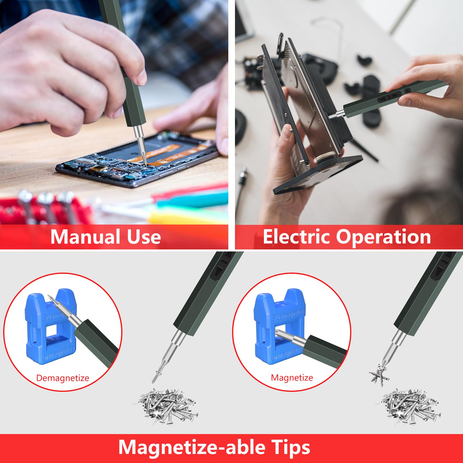 Snapklik.com : Electric Screwdriver Cordless Mini Power Precision ...