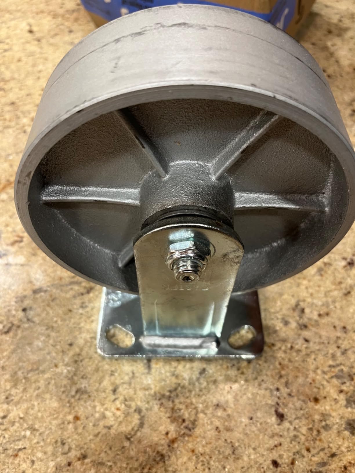 CasterHQ 6" X 2" INCH Rigid/Fixed Caster - SEMI-Steel CAST Iron Wheel ...