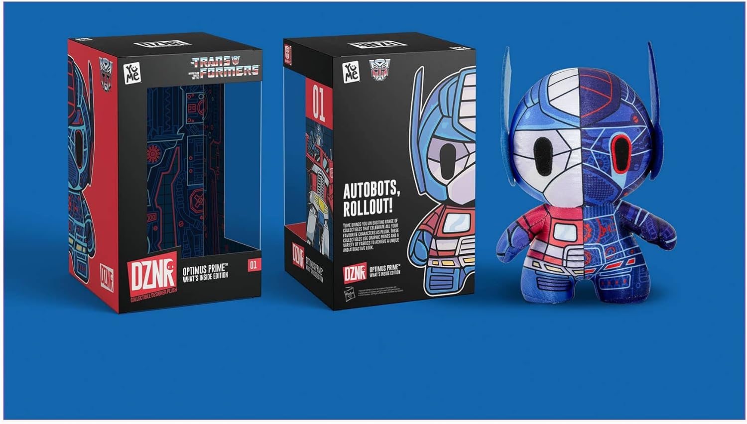 BANDAI - YuMe Toys DZNR Collection Plush in Box Transformers - Optimus ...