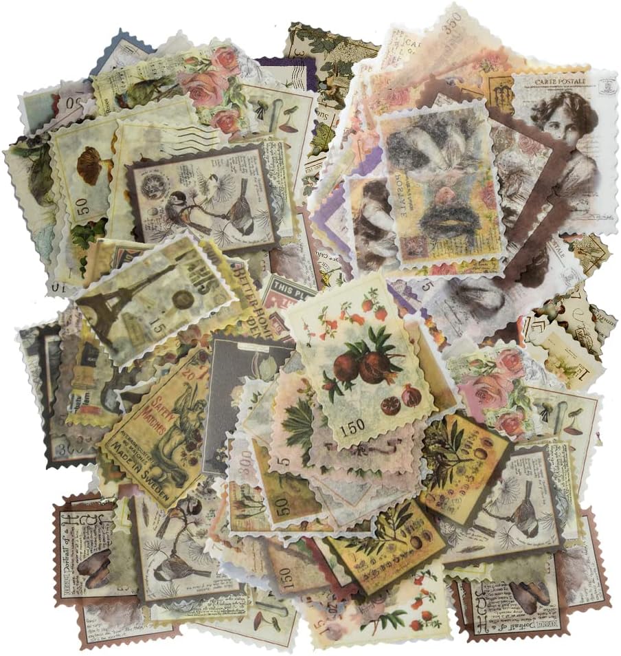 LIMITADA 288-Piece Scrapbook Sticker Set, Vintage Decorative Stickers ...