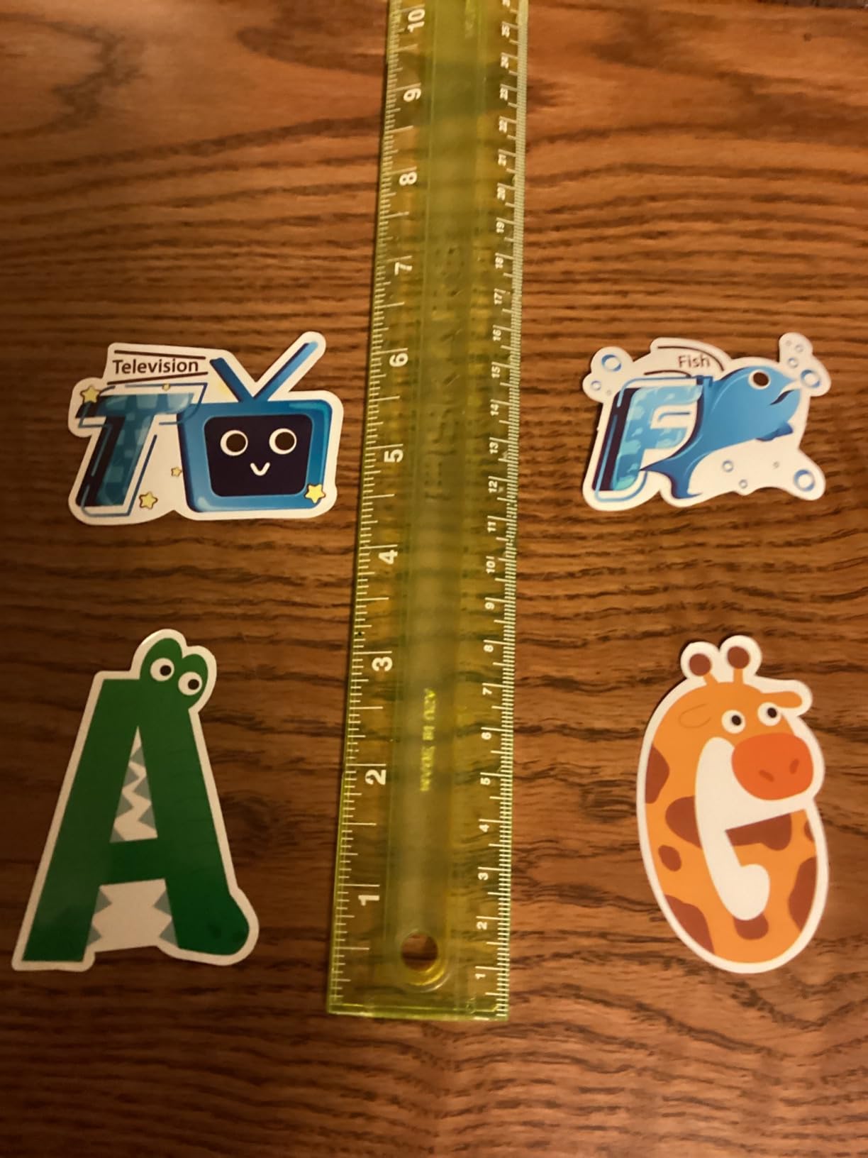 Amazon.com: 50 PCS Alphabet Learning Stickers Waterproof Cute Animal ...