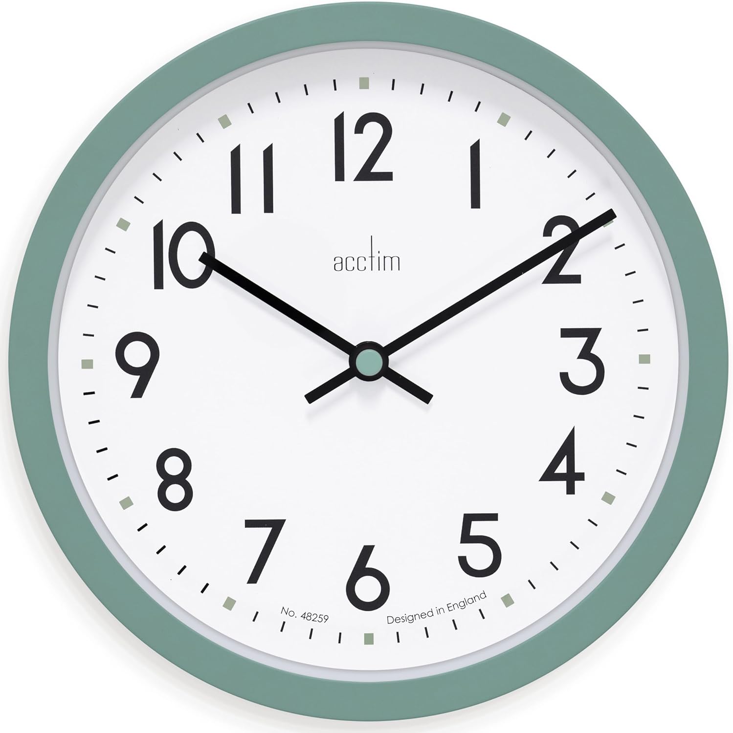 Acctim Elstow 22845 Wall Clock in Meadow Green : Amazon.co.uk: Home & Kitchen
