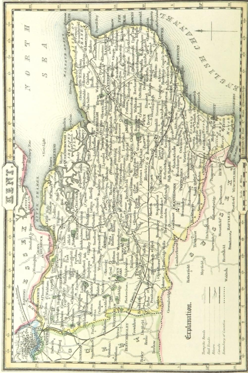Kent England Map Journal: Vintage Map Notebook: Spires, Twin: Amazon ...