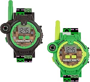 Minecraft Boy's Digital Quartz Watch with Silicone Strap MIN40098 ...