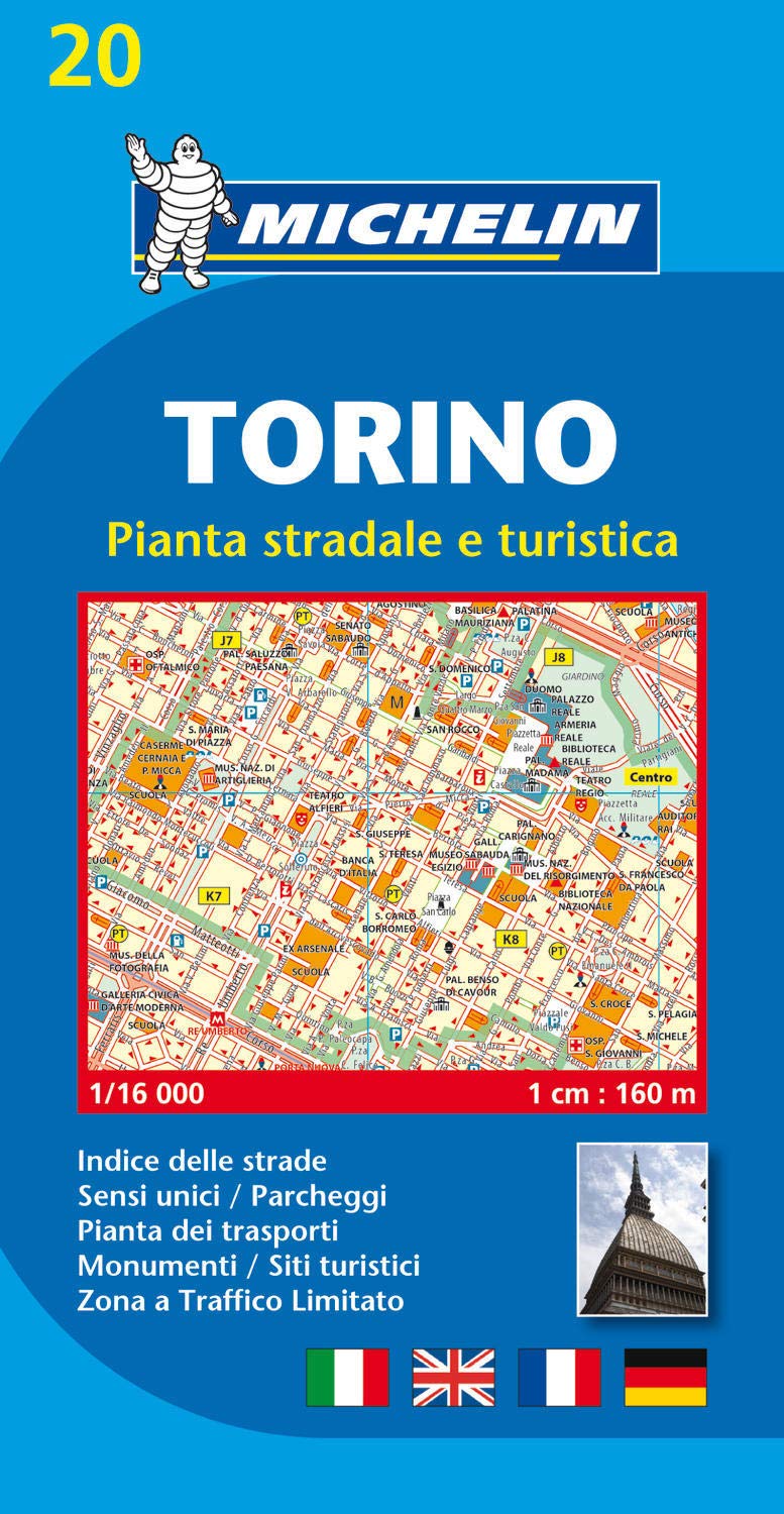 Amazon | Torino (Turin) Town Plan with Index (Michelin City Plans) | Michelin