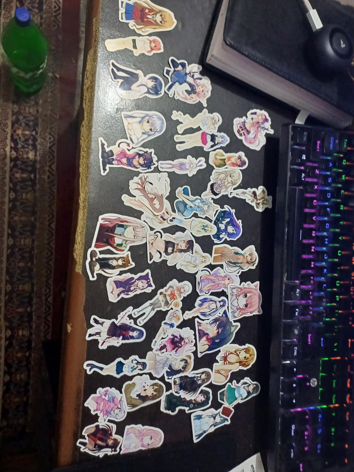 Cute Anime Girl Stickers Bundle 50 Sticker Height 2-3 Inch Vinyl ...