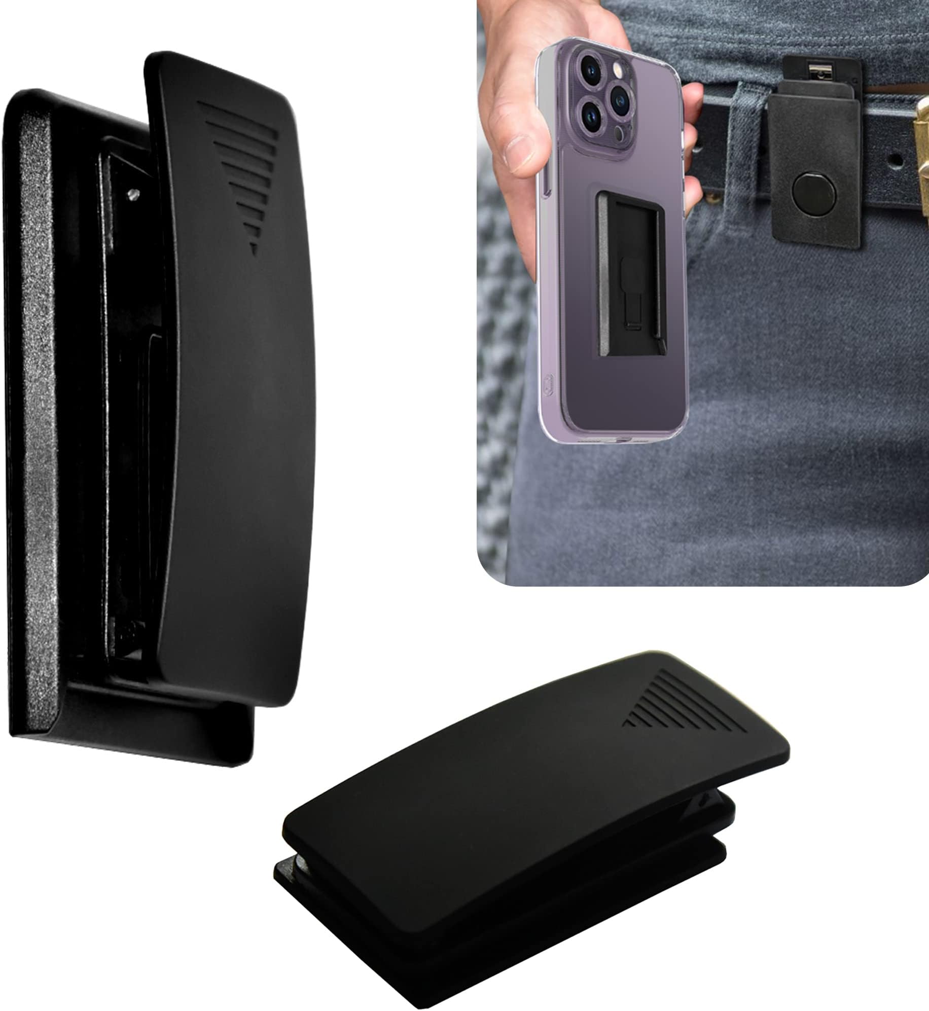 Amazon.com: Orzero Belt Clip Cell Phone Holder Compatible for iPhone 16 ...