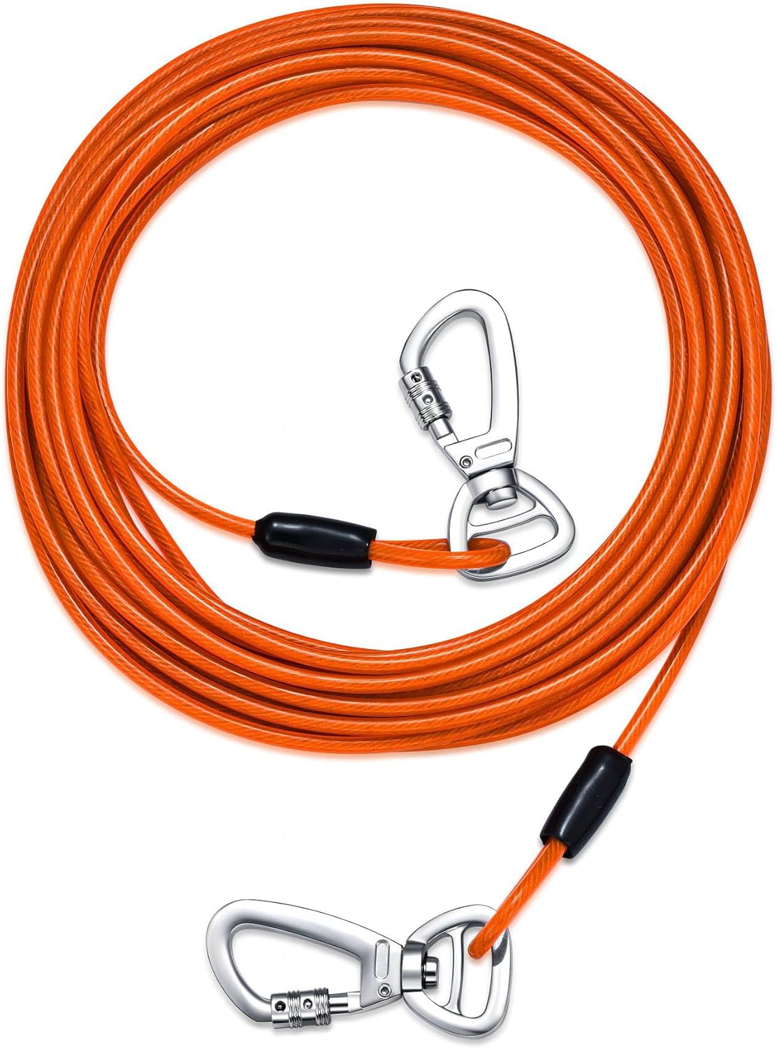 Amazon.com : 30ft Dog Tie Out Cable-Peolewey Runner for Yard Steel Wire ...