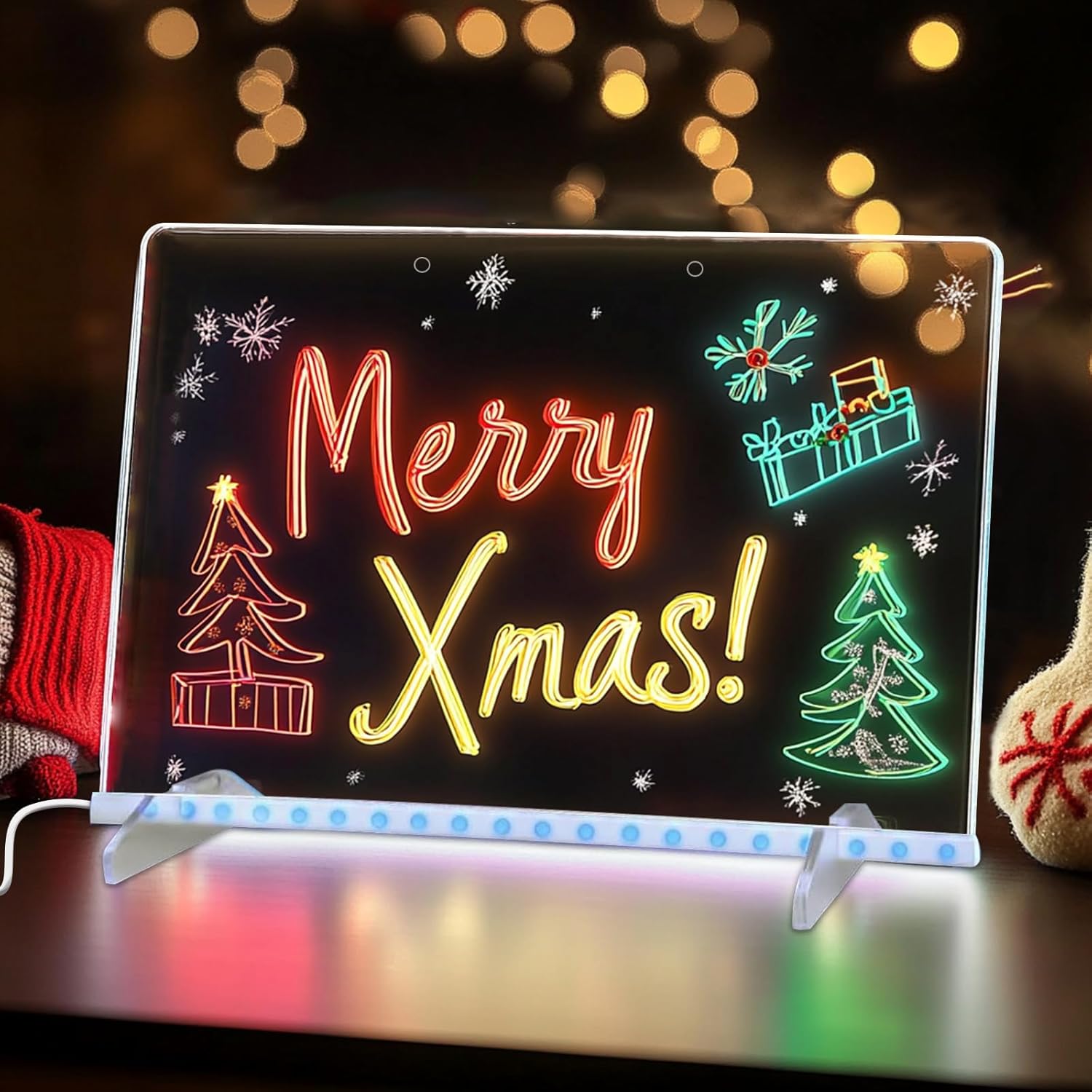 Amazon.com : LED Drawing Board with Colors –13.7x9.84 Inch Acrylic ...