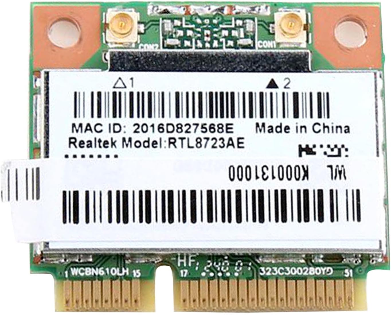 Amazon | Realtek Rtl8723 Rtl8723ae ハーフミニ Pcie Bluetooth ワイヤレス WLAN WiFi ...