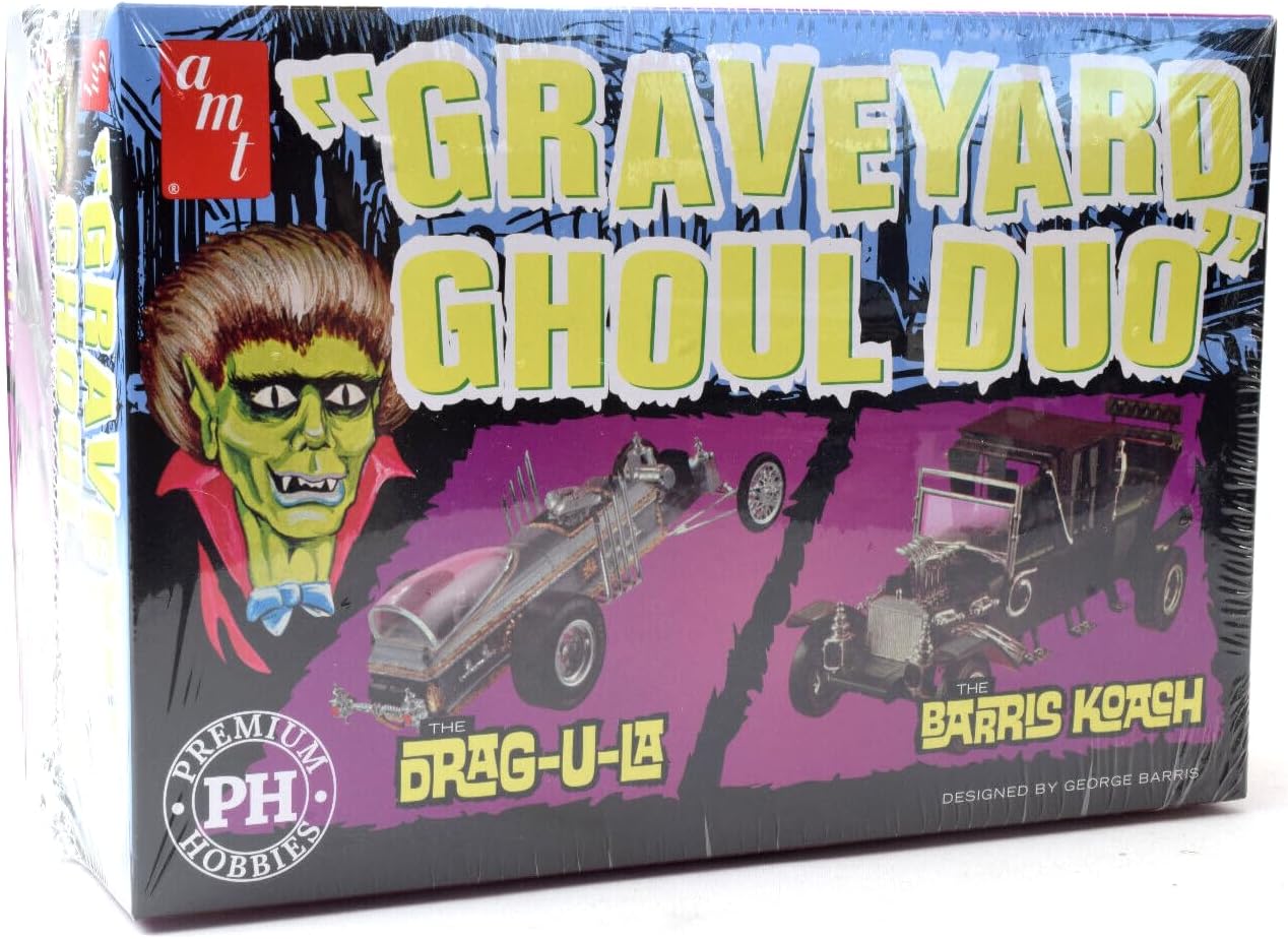 AMT/Premium Hobbies Graveyard Ghoul Duo 1:25 Plastic Model Car Kits ...