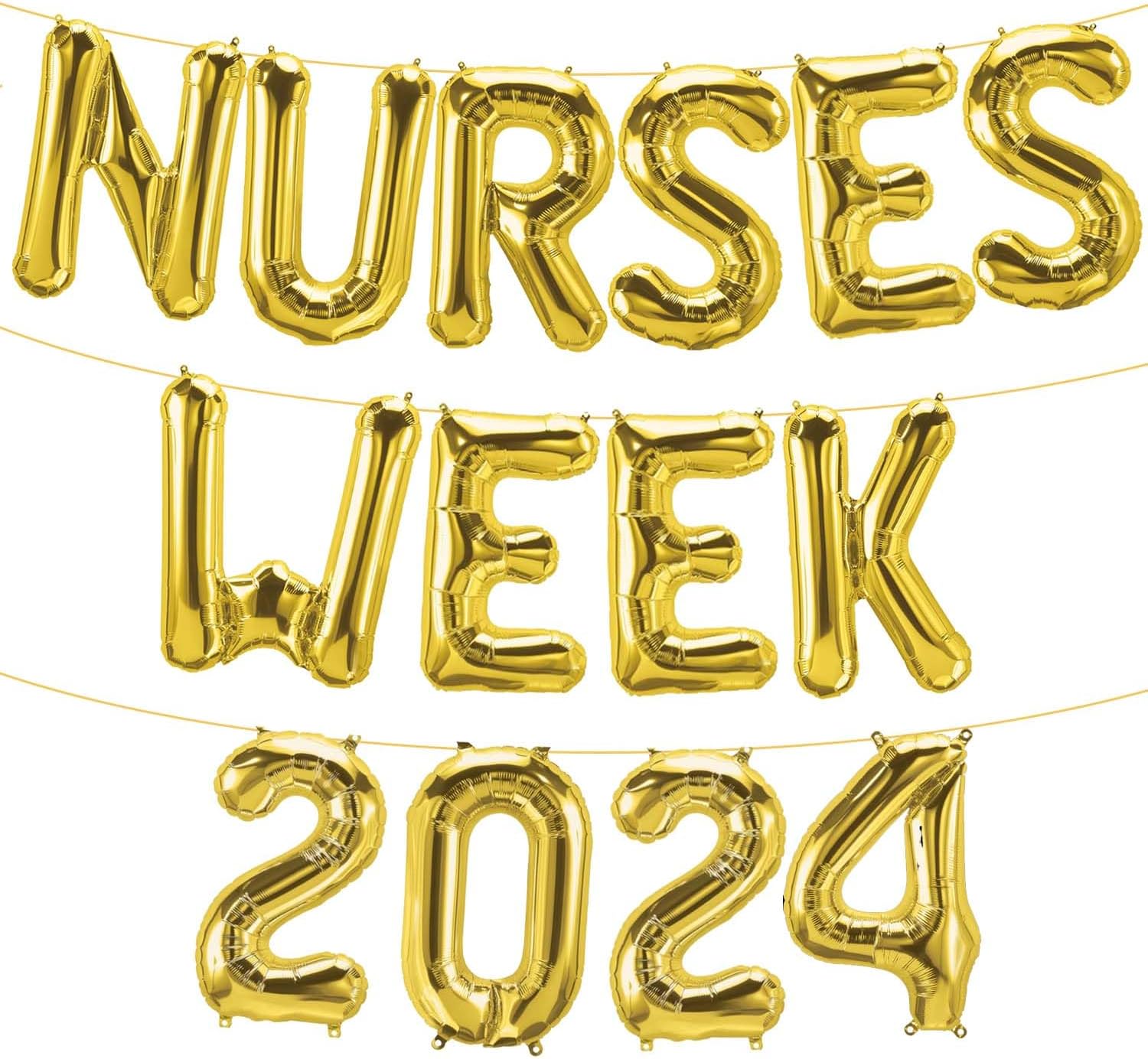 Amazon.com: Nurses Week 2024 Balloons Banner Party Decorations - Nurse ...