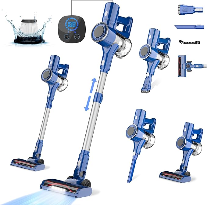 Amazon.com - Vacuum Cleaner, 28KPa Powerful Cordless Stick Vacuum ...