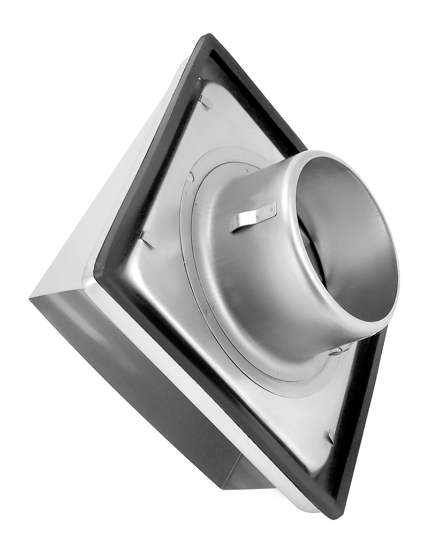 QWORK Cowled External Air Vent Cover 100mm 4 Inch 304 Stainless Steel ...