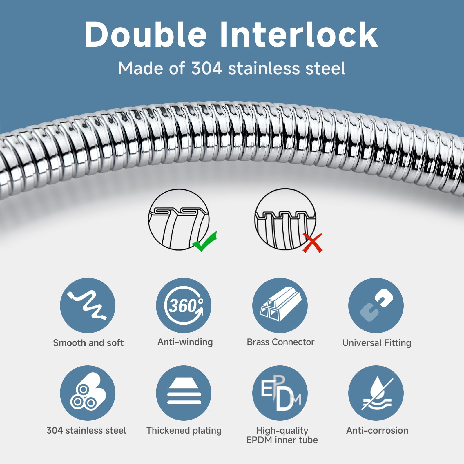 Snapklik.com : JASYA 4ft Bidet Hose For Toilet Short Shower Hose ...