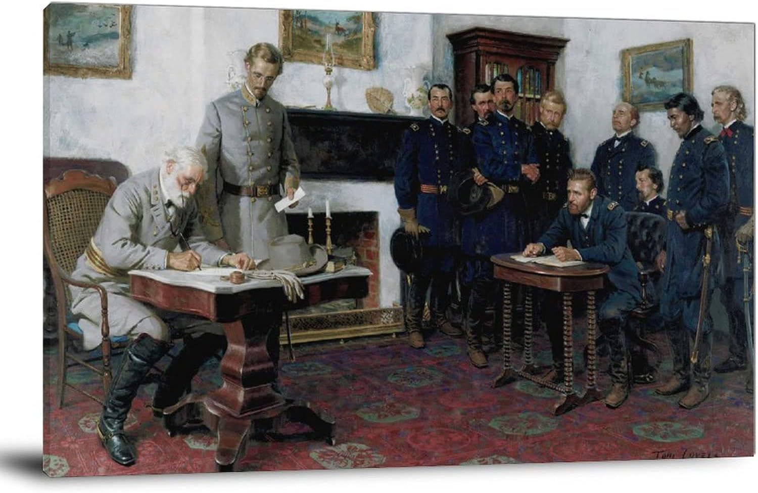 Amazon.com: 1865 The Surrender Of Robert E. Lee To General Grant At ...