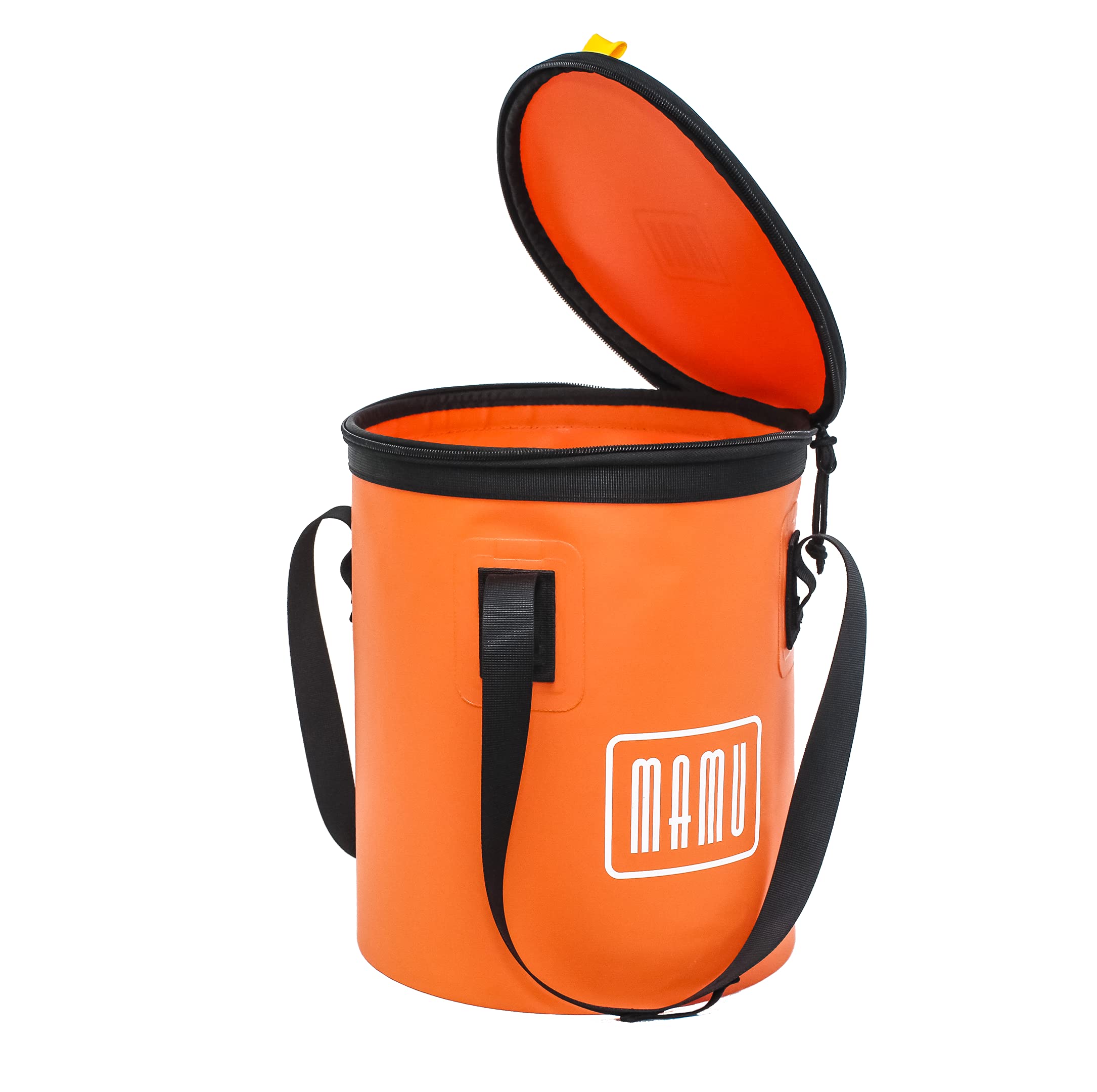 Buy MAMU Collapsible Bucket with Zipper Lid - Waterproof Compact ...