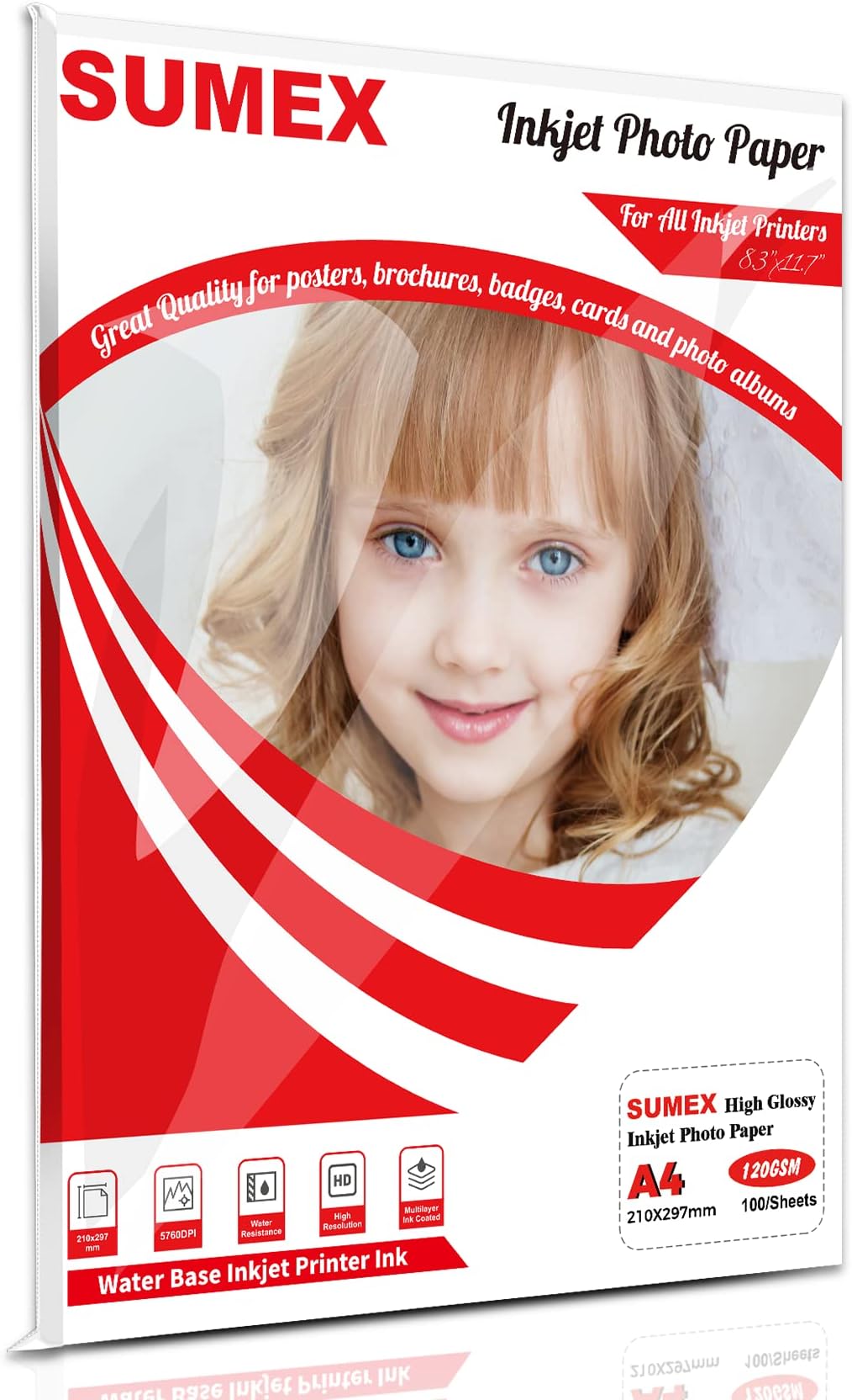 Toughprint A4-Inkjet Waterproof Paper, 25 Sheets High-Definition ...