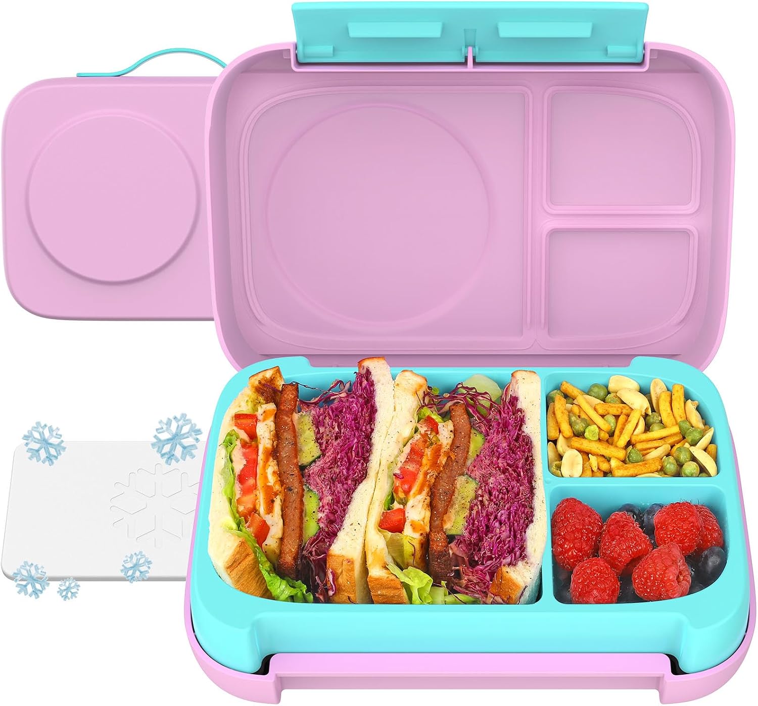 Amazon.com: Caperci Heavy Duty Bento Lunch Box with Ice Pack for Big ...