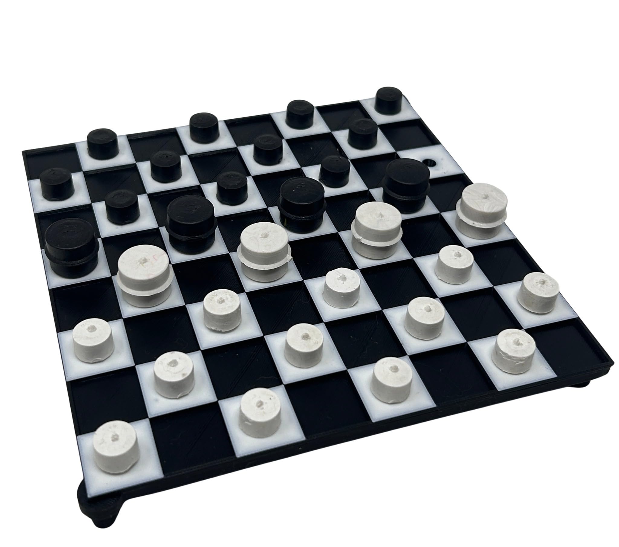 Amazon.com: Sturdy Plastic Checkers Set for The Blind & Visually ...