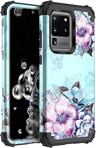 Amazon.com: Miqala for Galaxy S20 Ultra Case,Glow in The Dark Three Layer Heavy Duty Shockproof ...