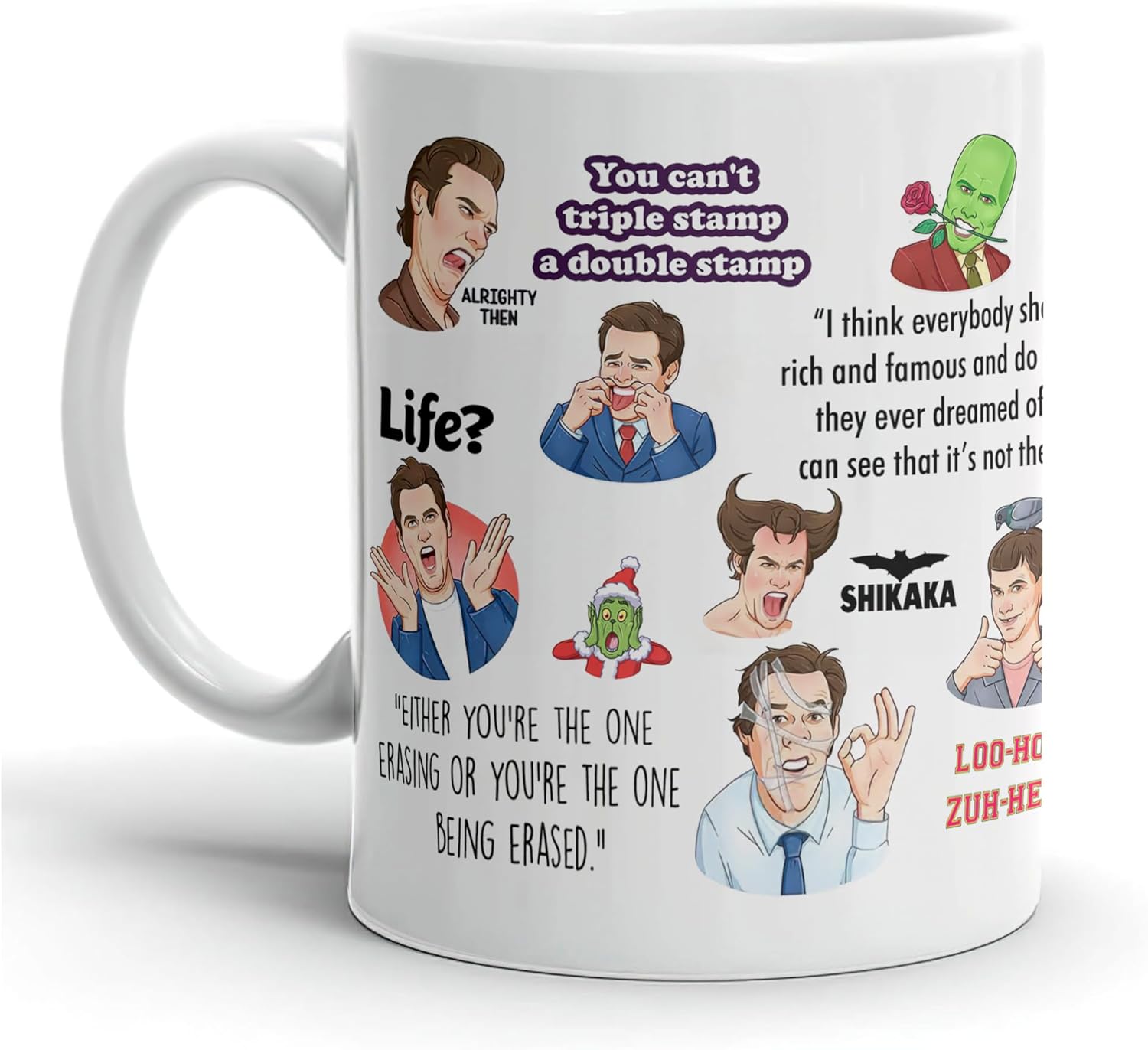 Amazon.com: Mug Jim White Ceramic Carrey Collage 11 oz 15 oz Classic ...
