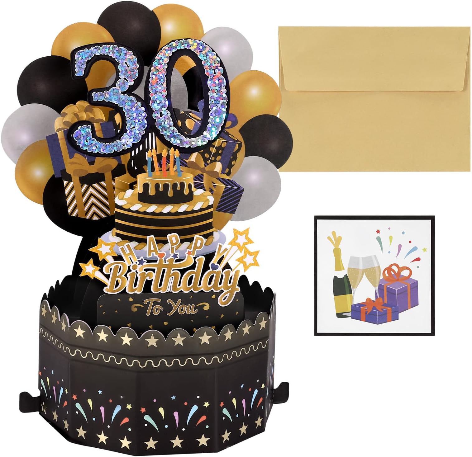 30th Birthday Card, Pop Up Birthday Cards for Women, Daughter 30th ...
