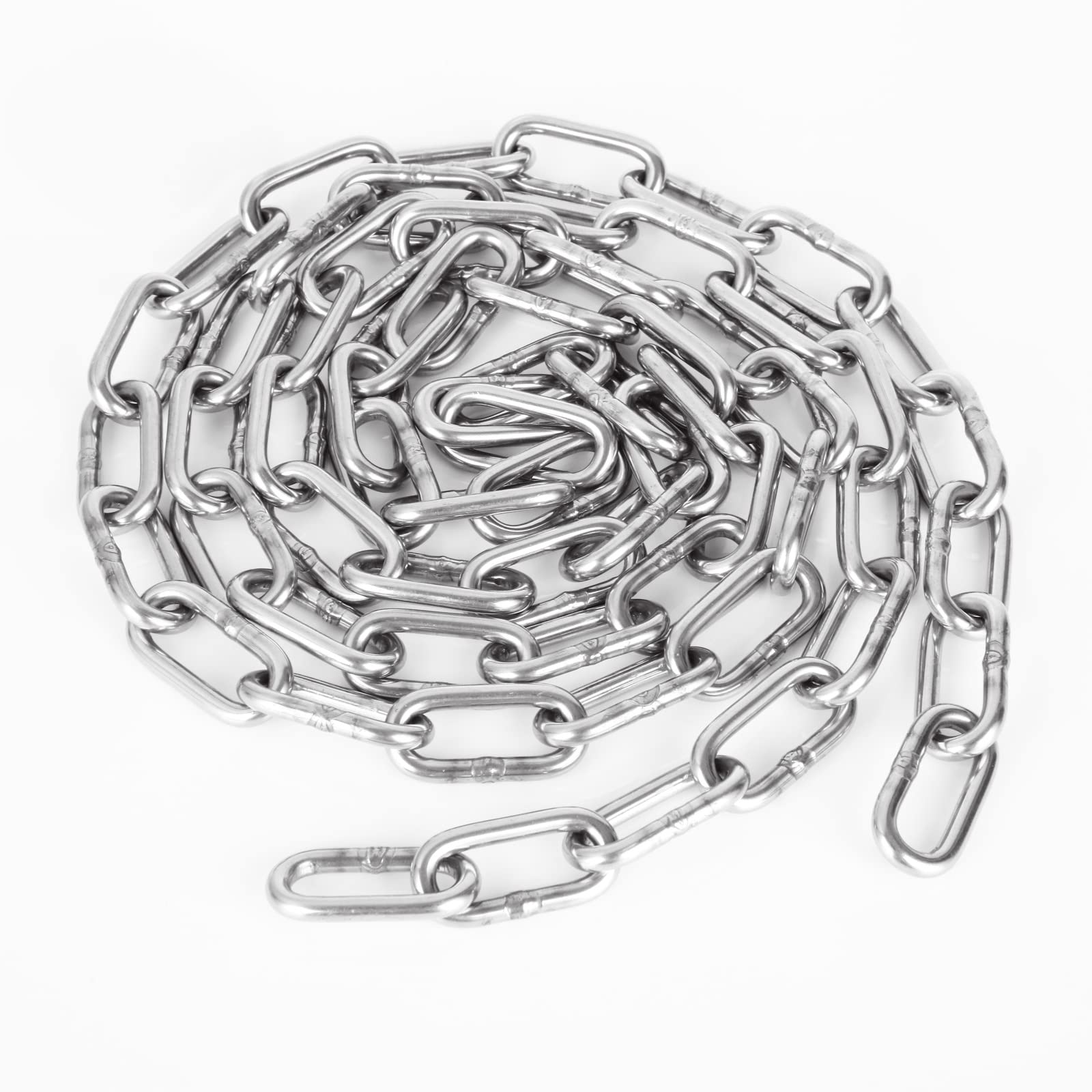 JMIATRY 2 Metres Length 304 Stainless Steel Chain, 5mm Heavy Duty Chain ...