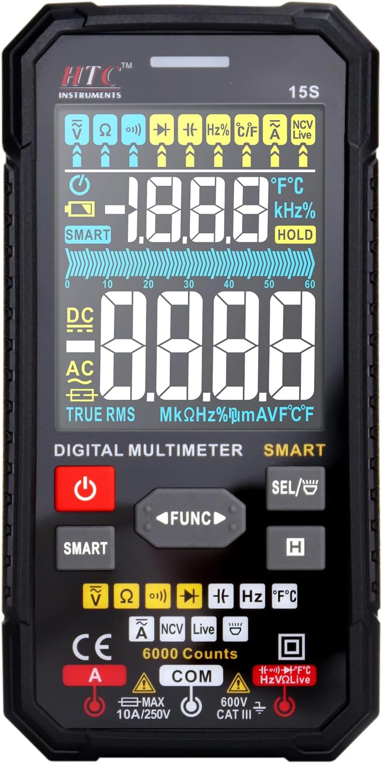HTY HTC-11S 600V AC DC Smart digital multimeter : Amazon.in: Industrial ...