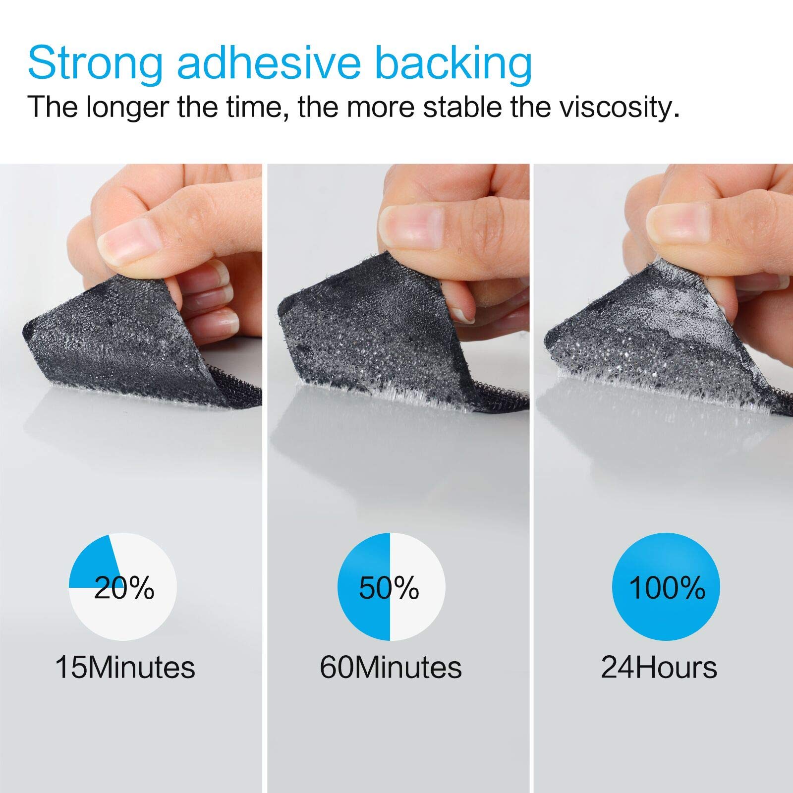 Snapklik.com : Two Sided Sticky Back Fastener 1.5 X 2.4 Inch 16 Sets ...