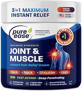 Amazon.com: Arthritis Pain Relief Cream for Back 3 in 1 Maximum Instant ...