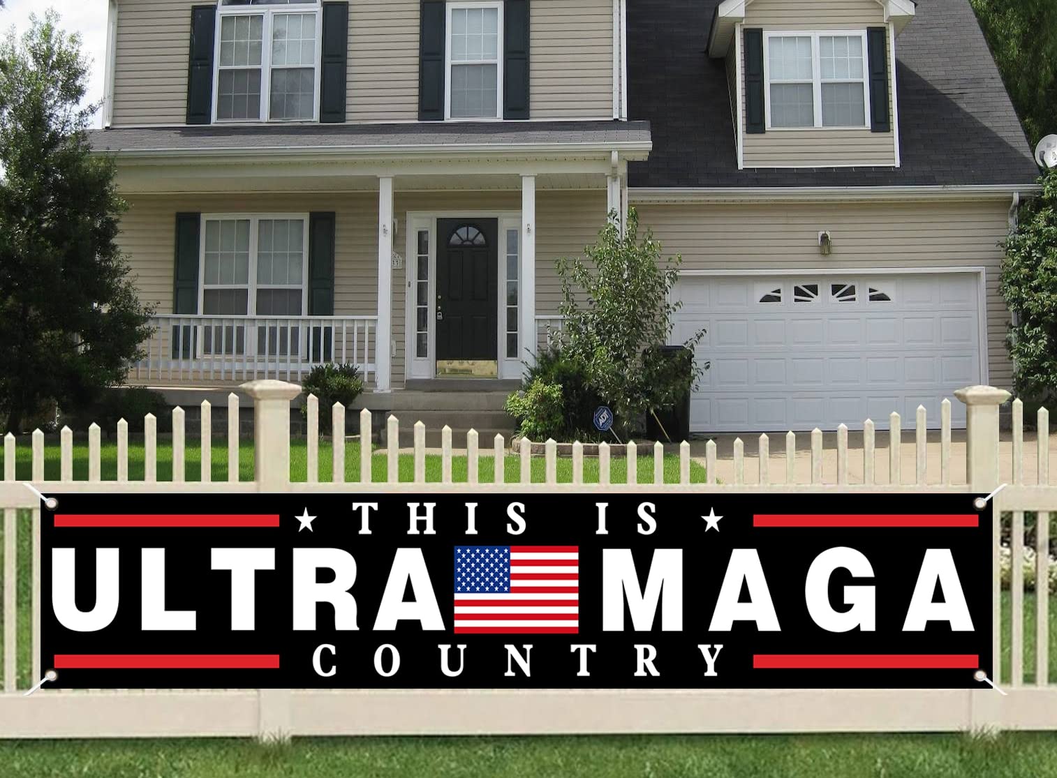 Amazon.com : This Is Ultra Maga Country Support Trump Banner Flag with ...