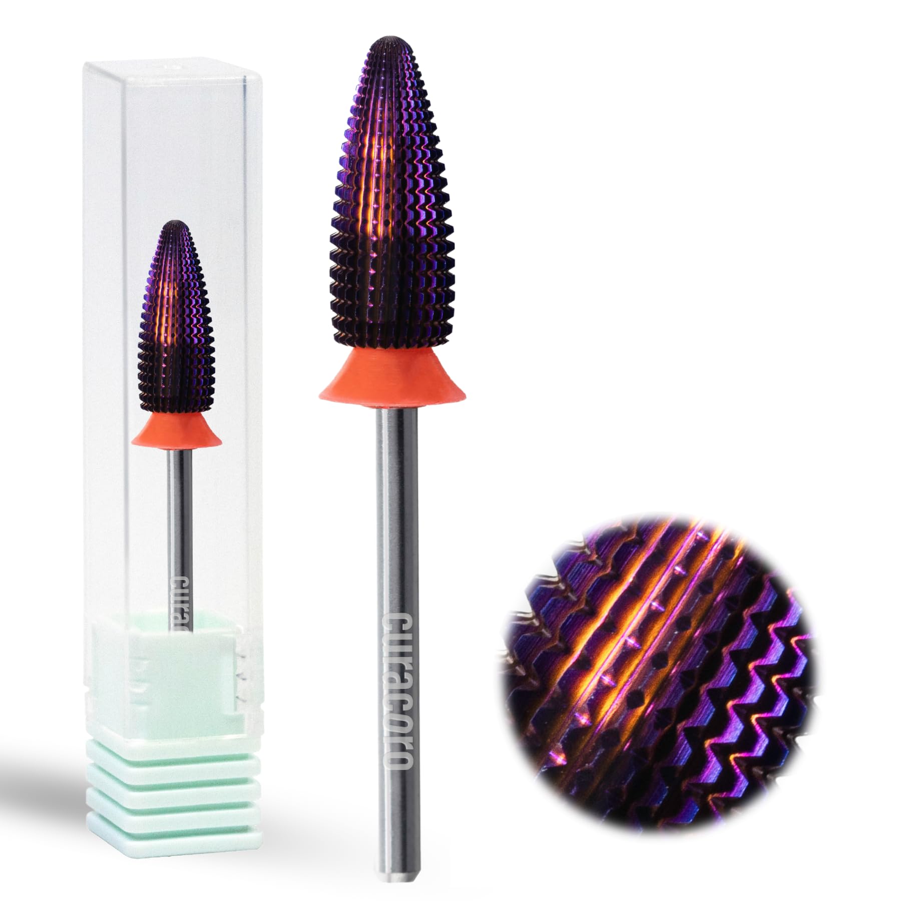 Amazon.com: Curacoro Nail Drill Bits 3/32'' - Typhoon Bits, 2 Way ...