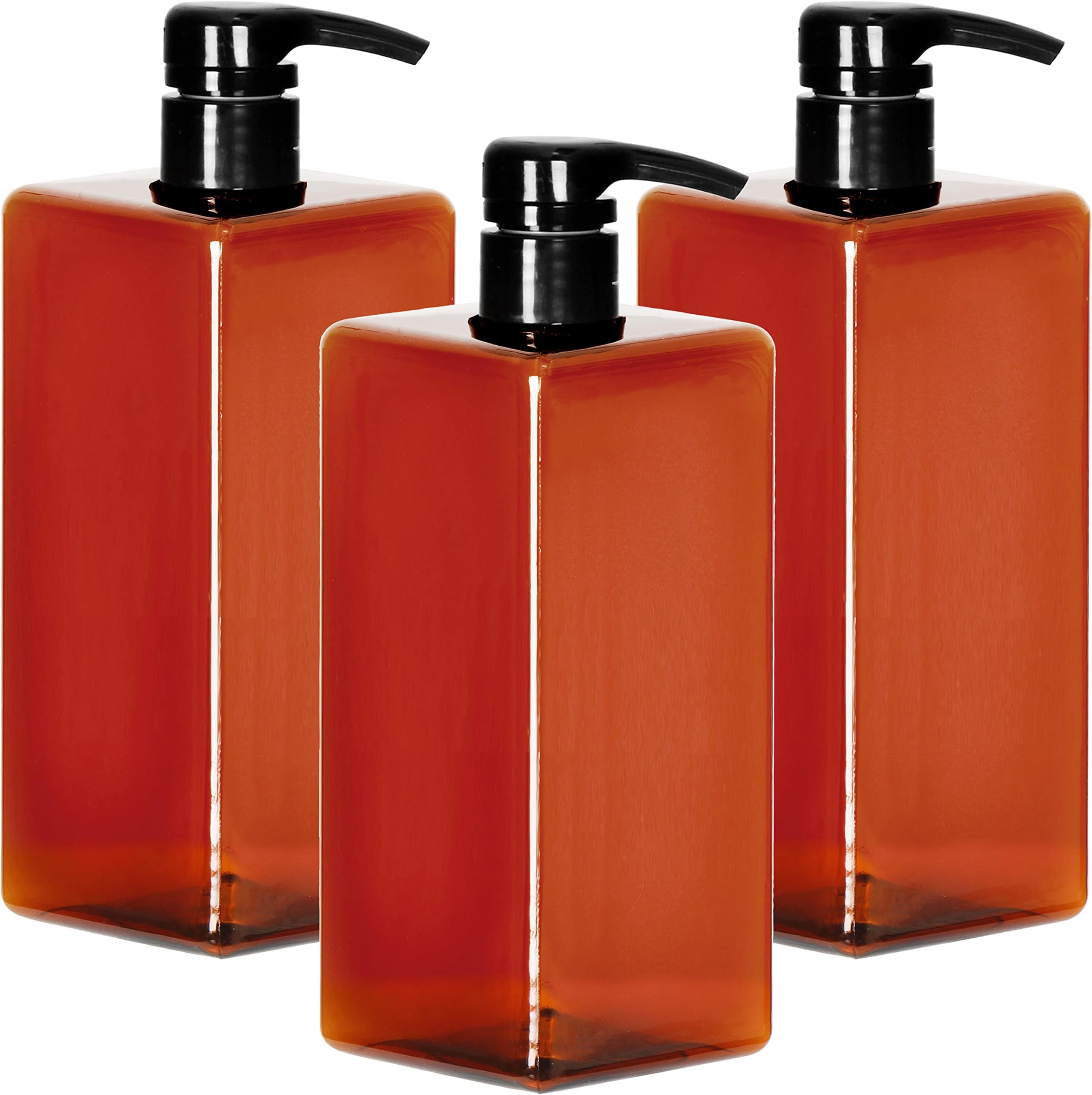 Amazon.com: Youngever 3 Pack Pump Bottles for Shampoo 32 Ounce (1 Liter ...