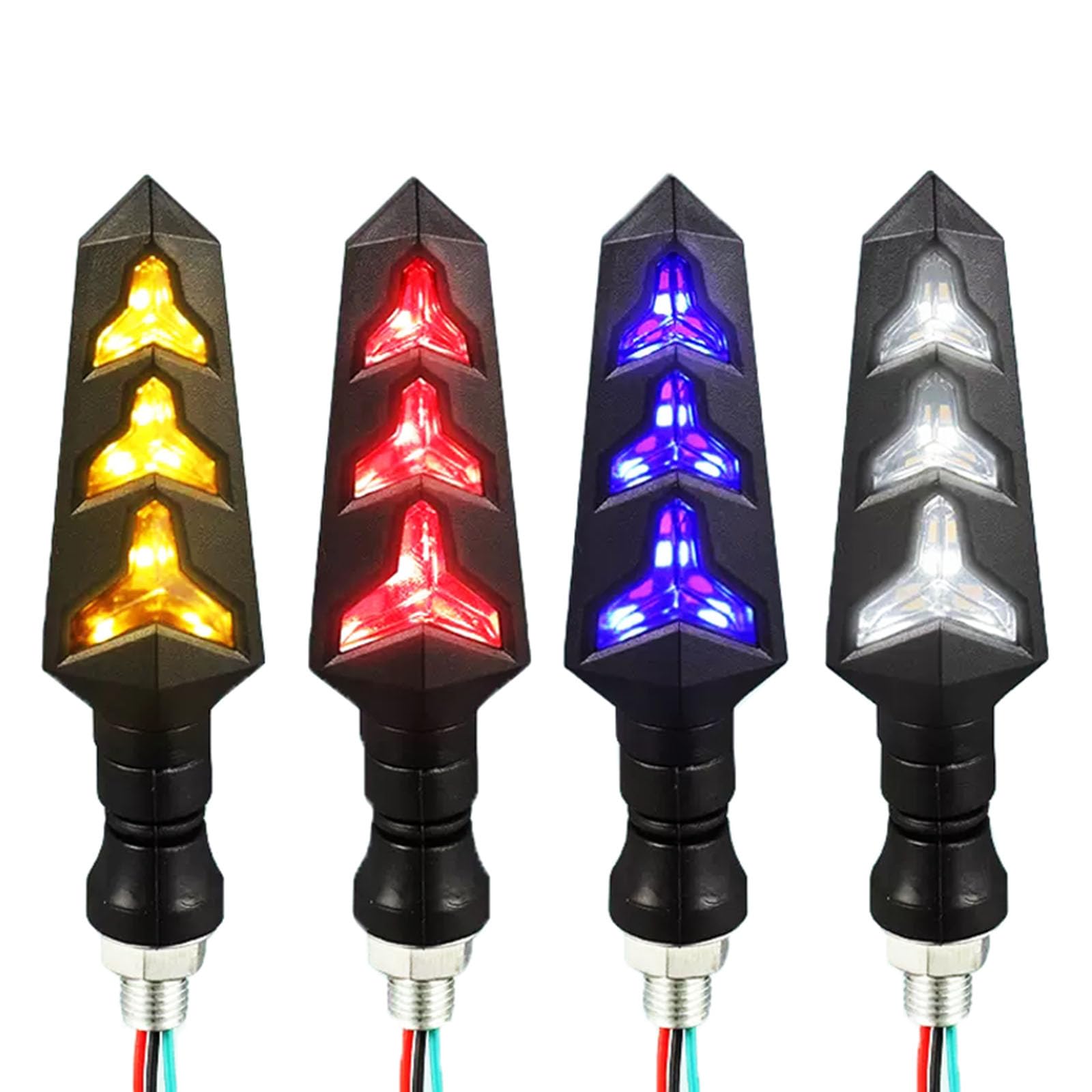 Amazon.com: Supernine Motorcycle Turning Indicators Flowing Turn Signal ...
