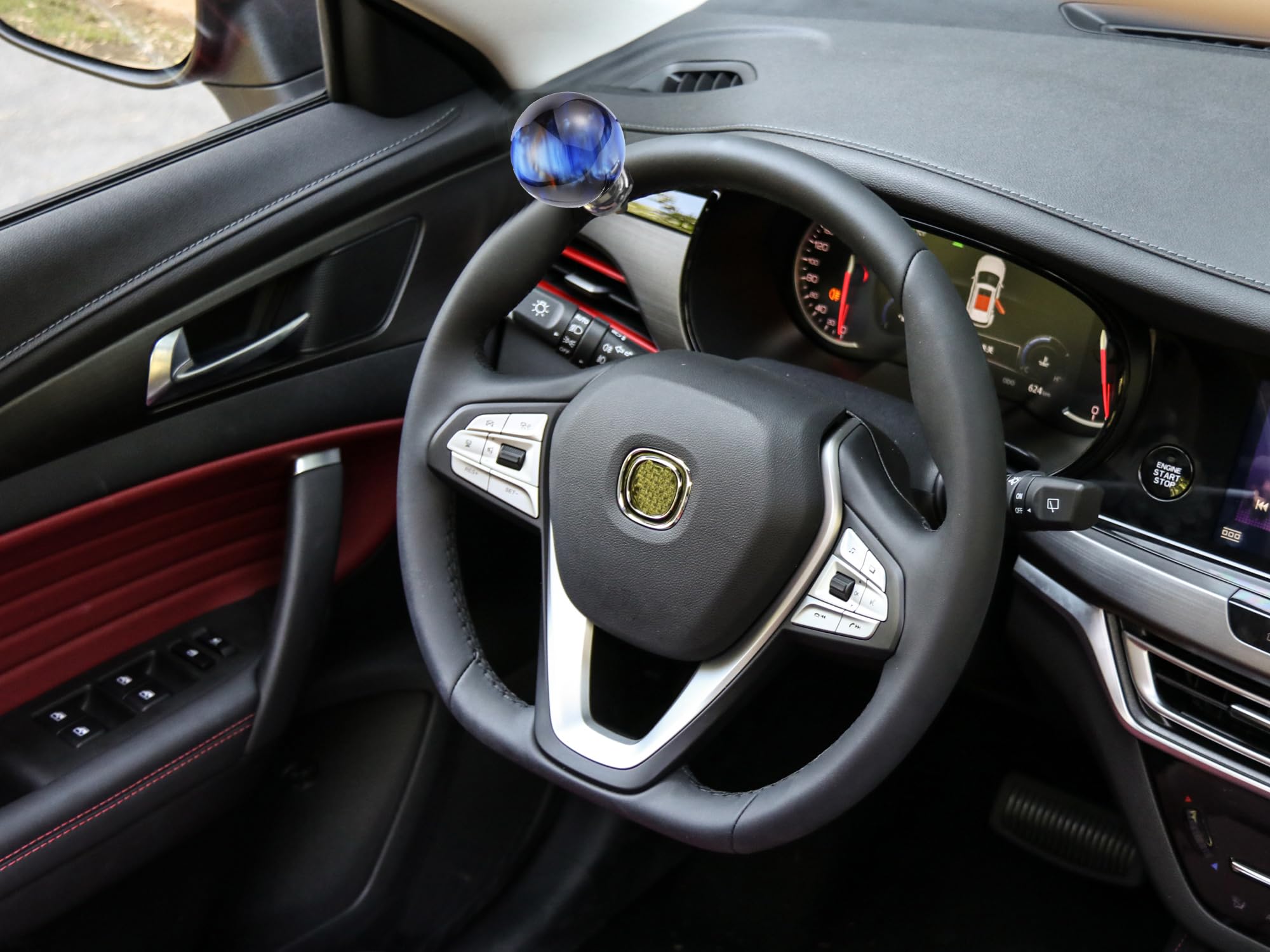 Snapklik.com : Abfer Ball Steering Wheel Suicide Spinner Knob Car ...